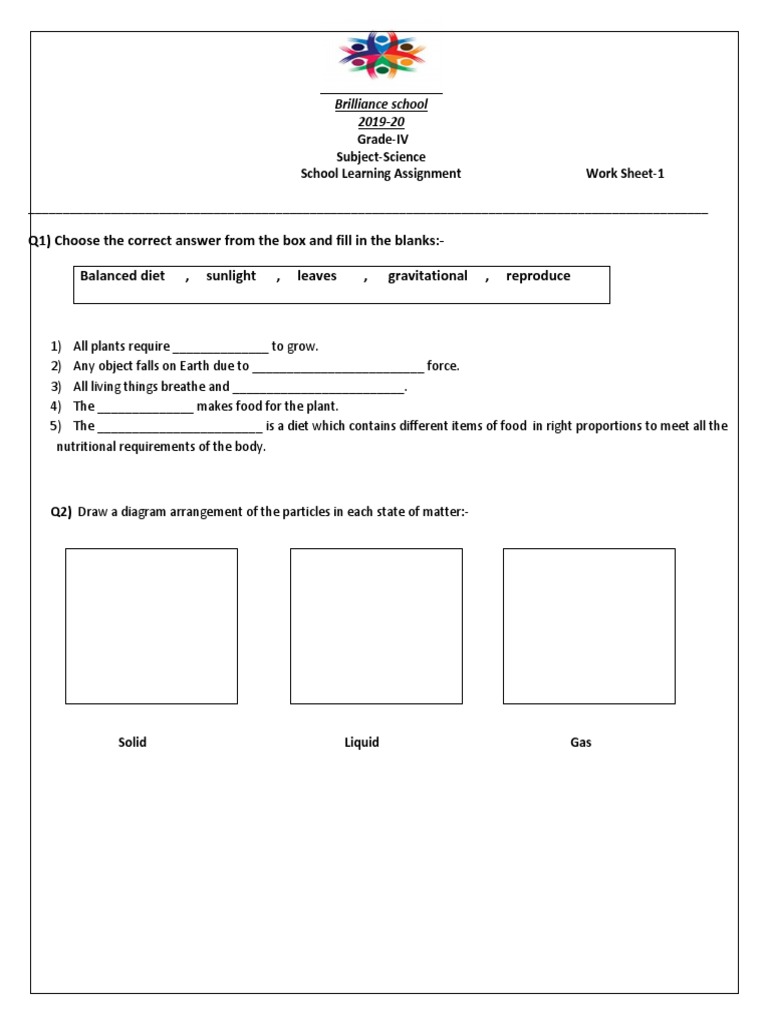 Grade 4 Worksheet | PDF