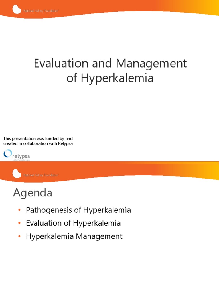 Hyperkalemia Management for CKD | PDF | Dialysis | Chronic Kidney Disease
