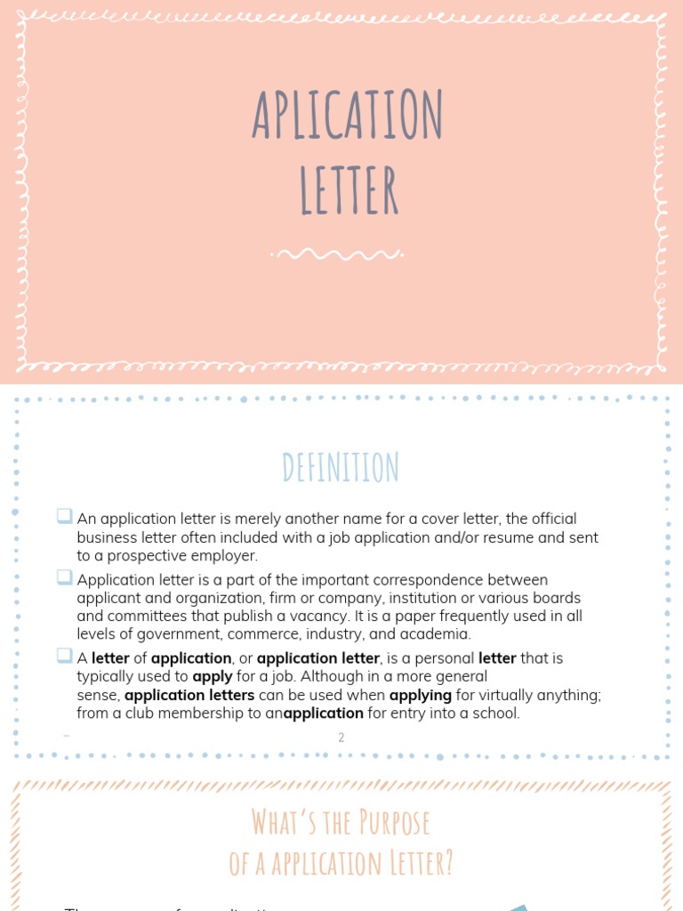 Application Letter | PDF | Paragraph | Grammatical Tense