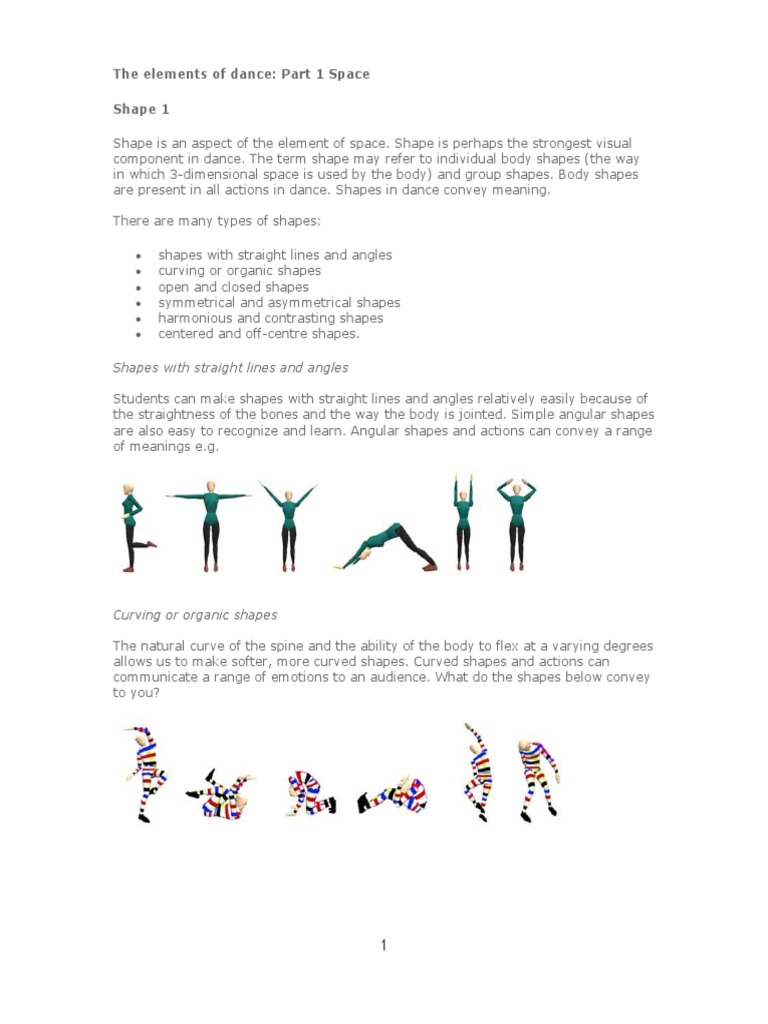 Exploring Shapes as an Element of Dance Space | PDF | Angle | Dances