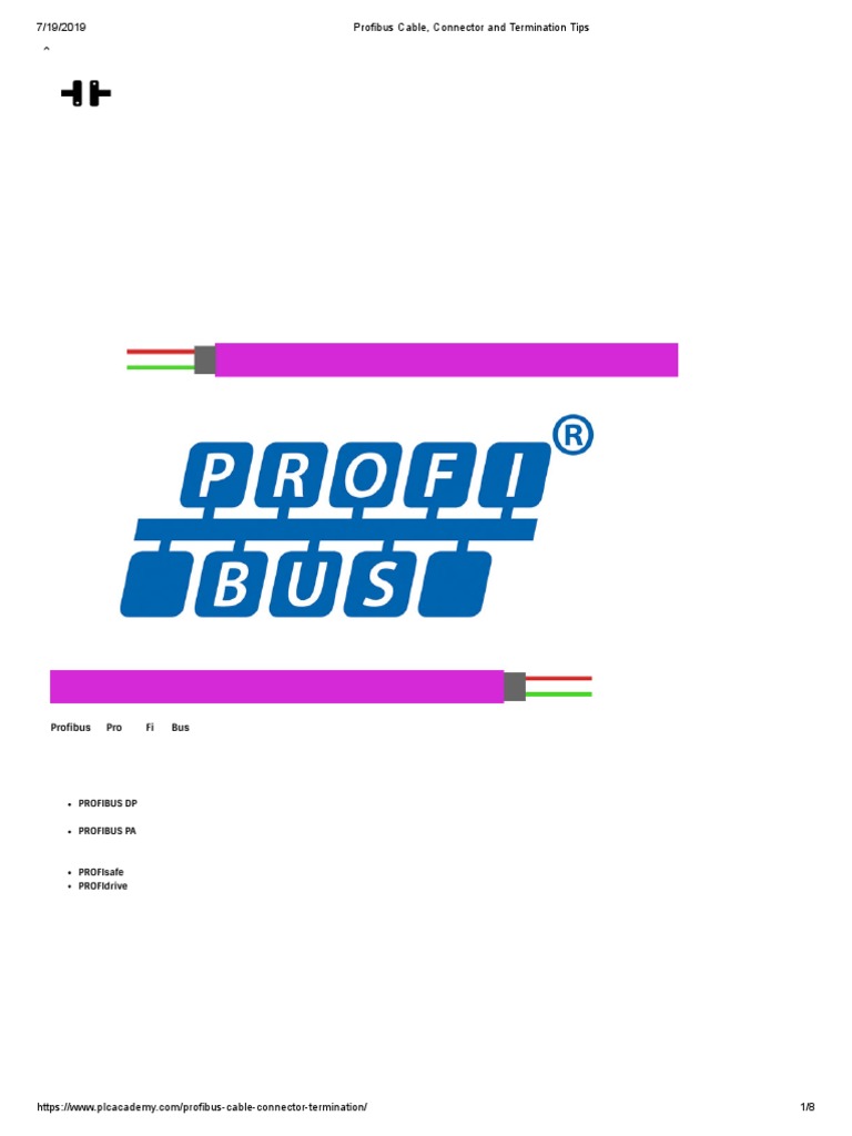 Profibus Cable Tips for Engineers | PDF | Electrical Connector ...