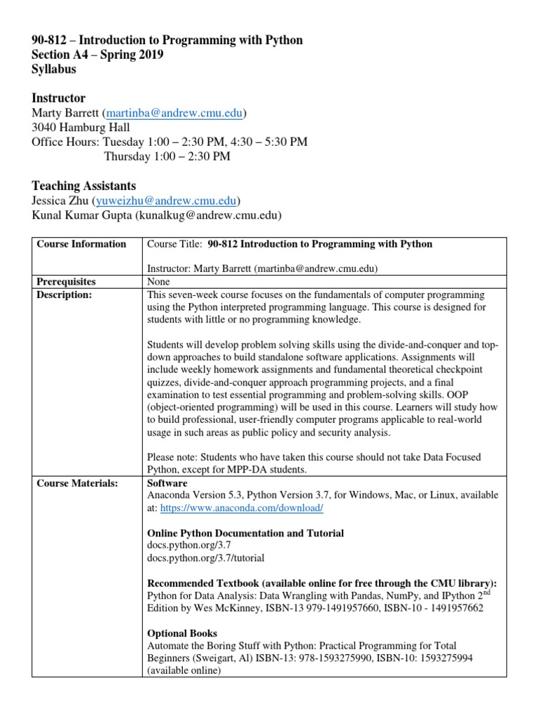 Introduction To Python | PDF | Section 504 Of The Rehabilitation Act ...