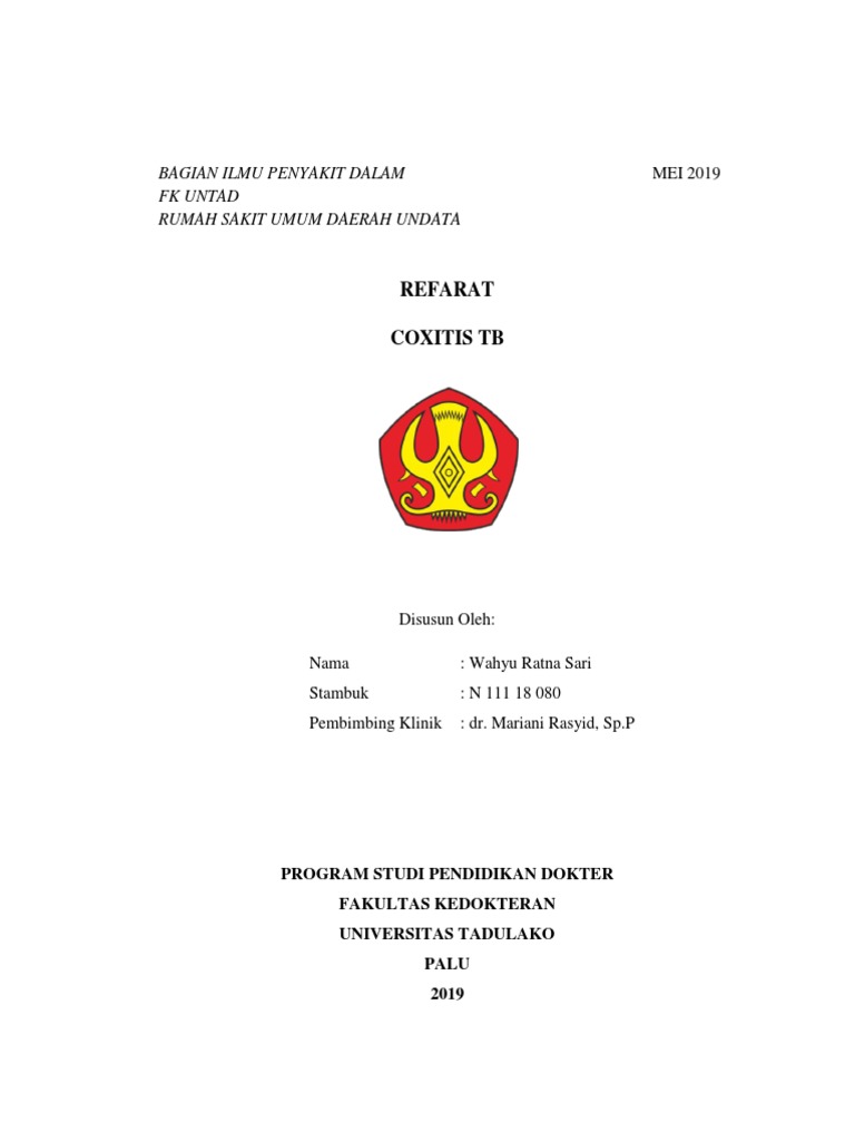 Coxitis TB: Diagnosis dan Terapi | PDF