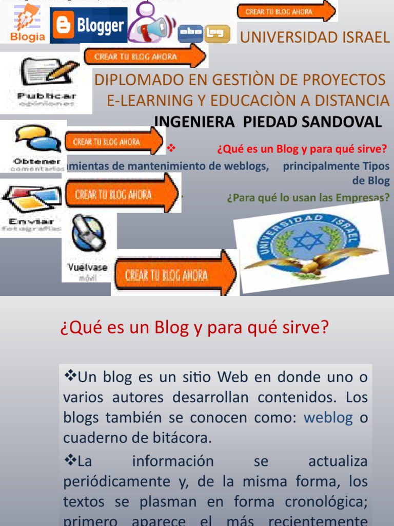 Que Es Un Blog y Sus Herramientas | PDF | Blog | Blogging