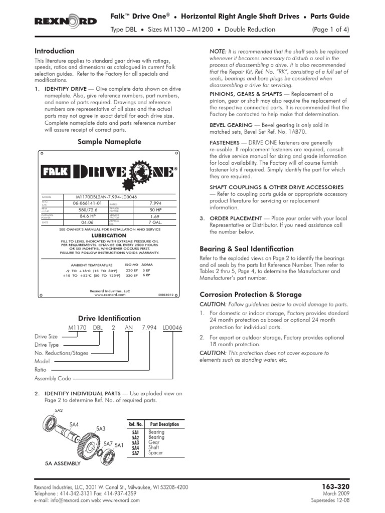 Falk | PDF | Gear | Bearing (Mechanical)