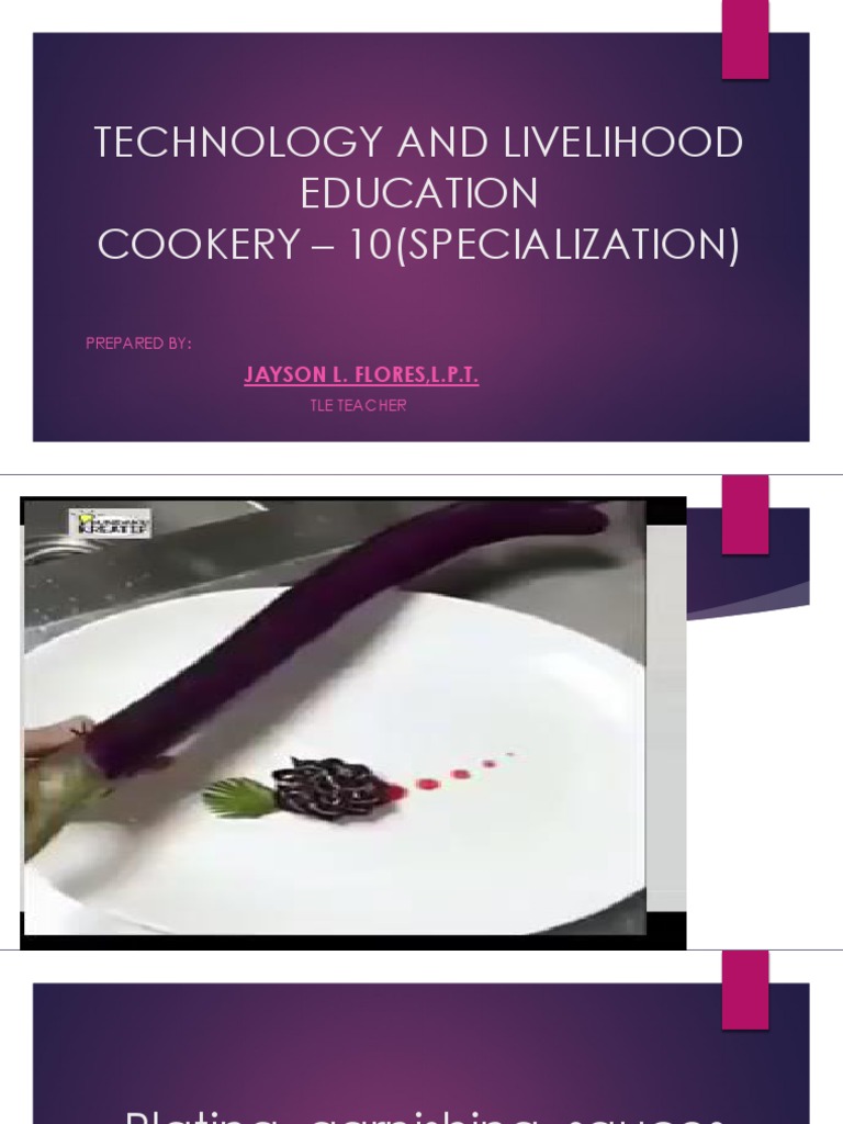 Cookery Techniques: Plating & Garnishing | PDF