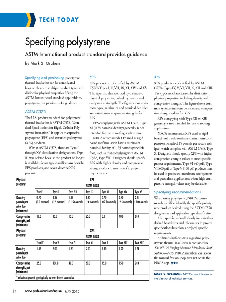 Specifying Polystyrene | Download Free PDF | Polystyrene | Building