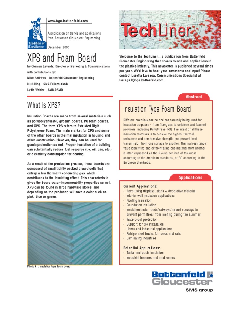 XPS and Foam Board | PDF | Polystyrene | Extrusion