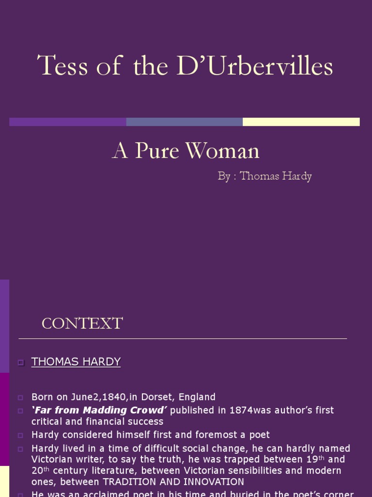 A Tragic Tale of Fate and Society: An Analysis of Thomas Hardy's ...