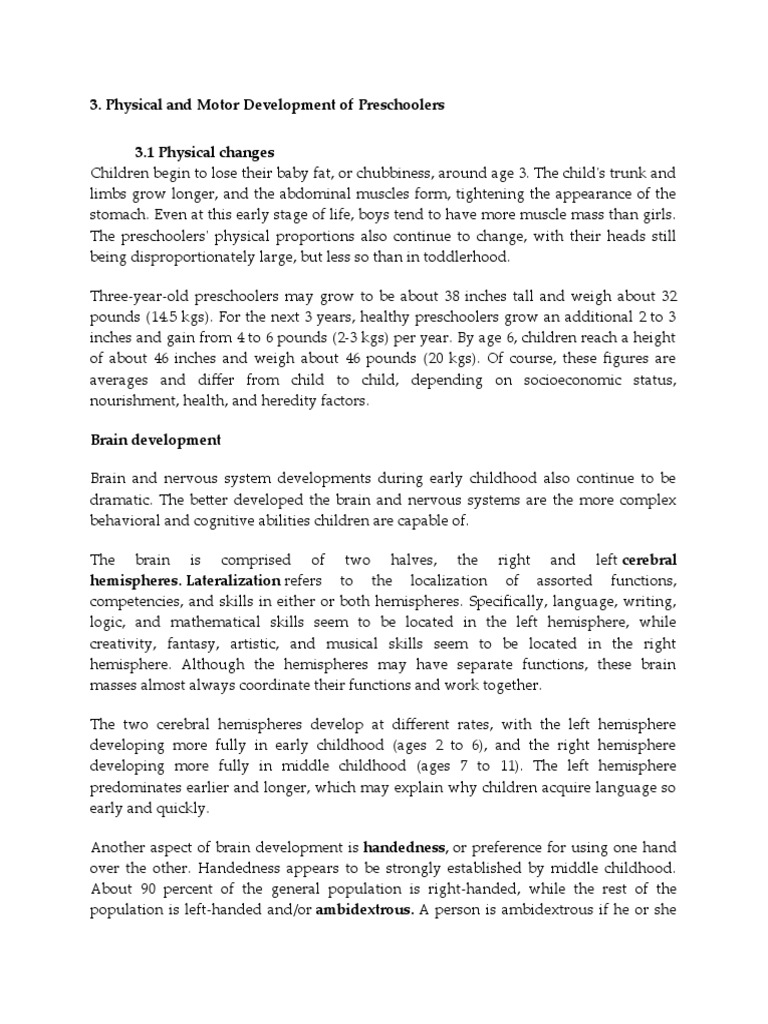 Physical Development | PDF | Child Development | Relationships