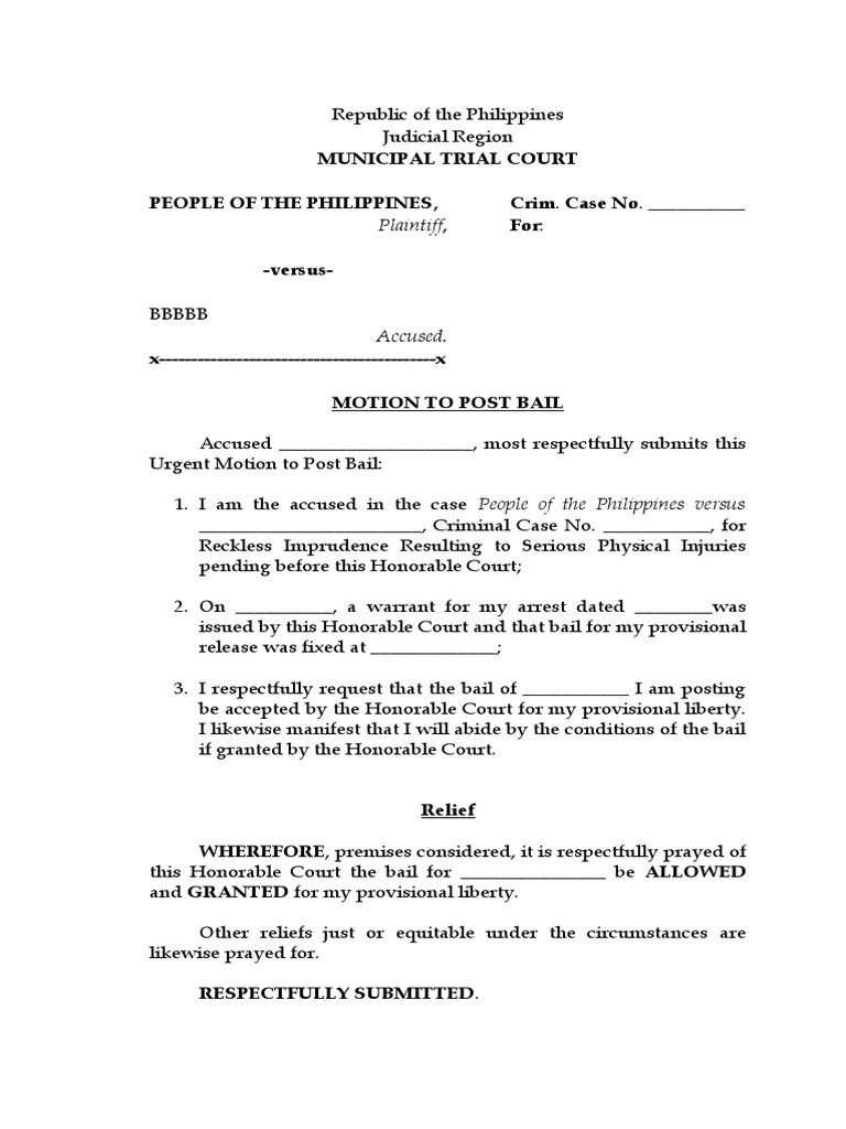 Municipal Trial Court People of The Philippines, Crim. Case No. - For | PDF