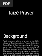 Taizé Prayer Flow Guide | PDF | Religious Behaviour And Experience | Christian Behaviour And ...