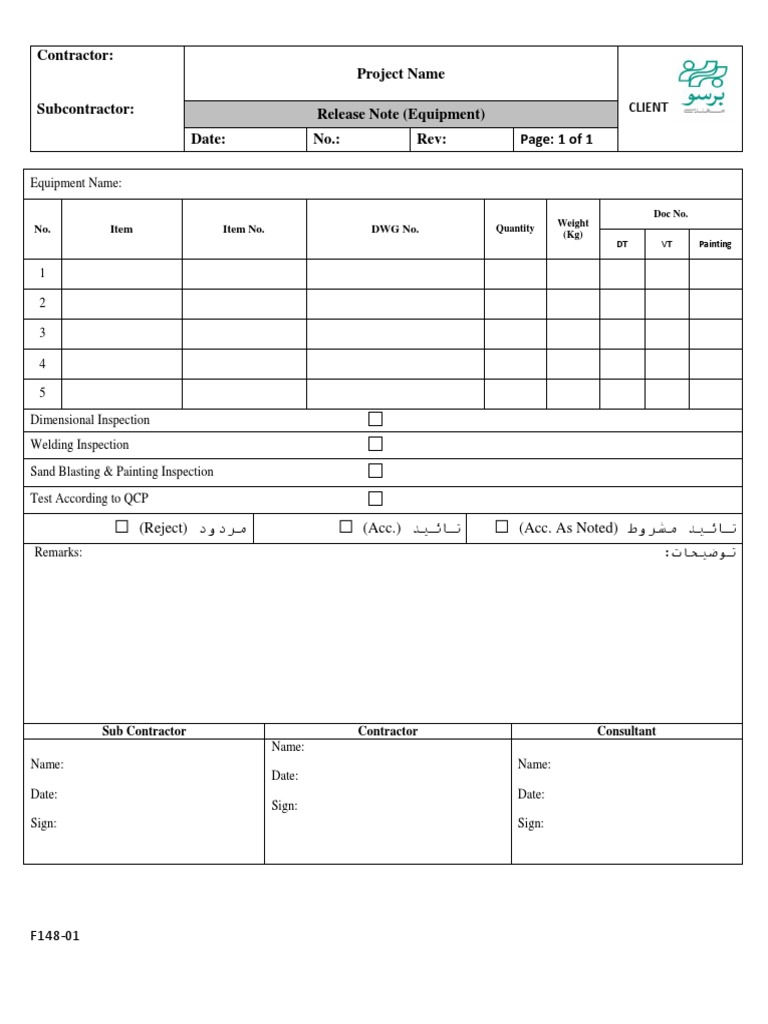 F148 01 Release | PDF