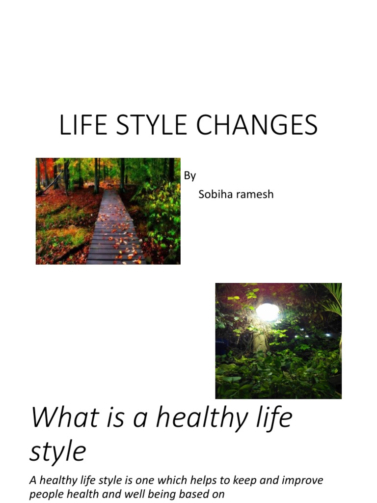 Presentation On Life Style Changes | PDF | Prayer | Sleep