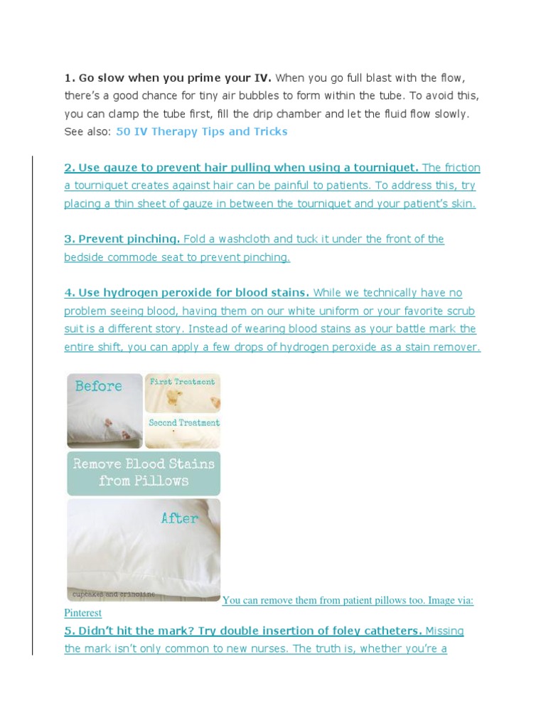 50 IV Therapy Tips and Tricks | PDF | Intravenous Therapy | Catheter