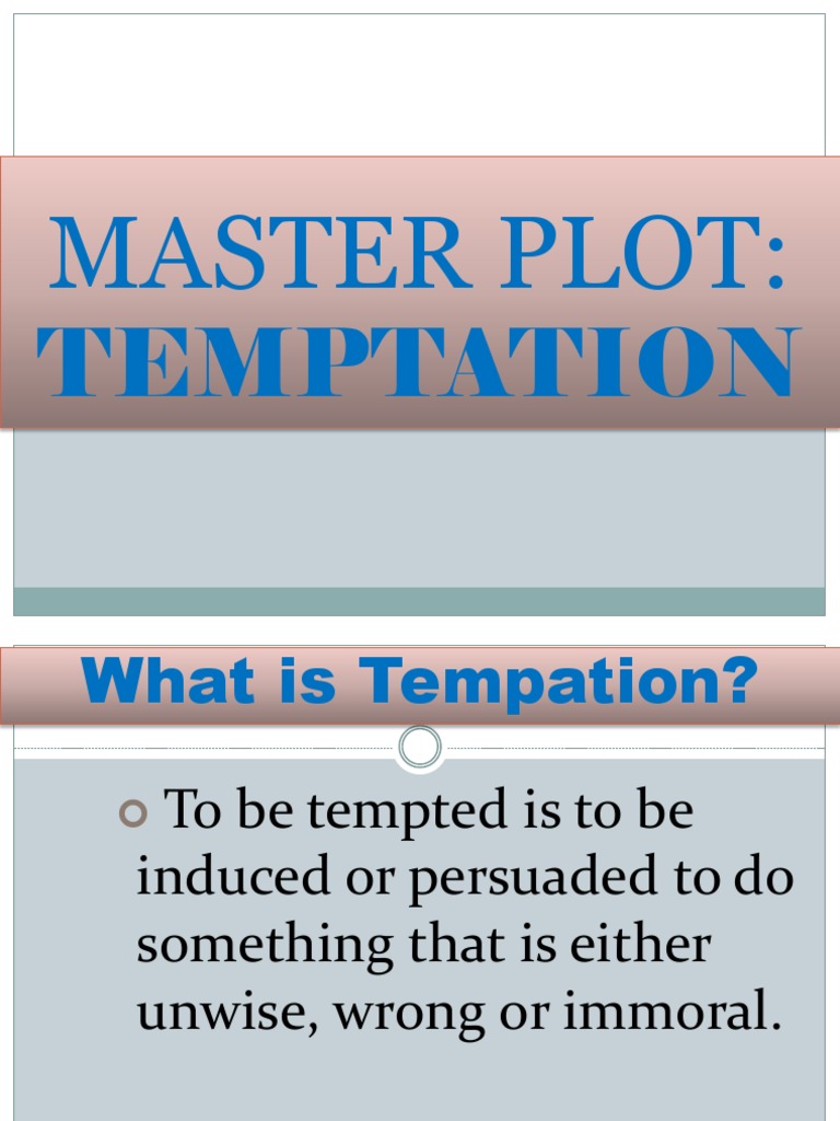 Master Plot | PDF | Temptation | Stereotypes