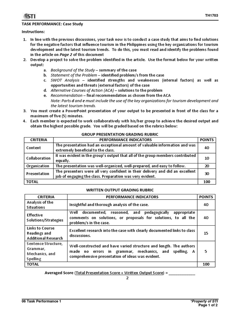 06 Task Performance 16 | PDF | Philippines | Tourism
