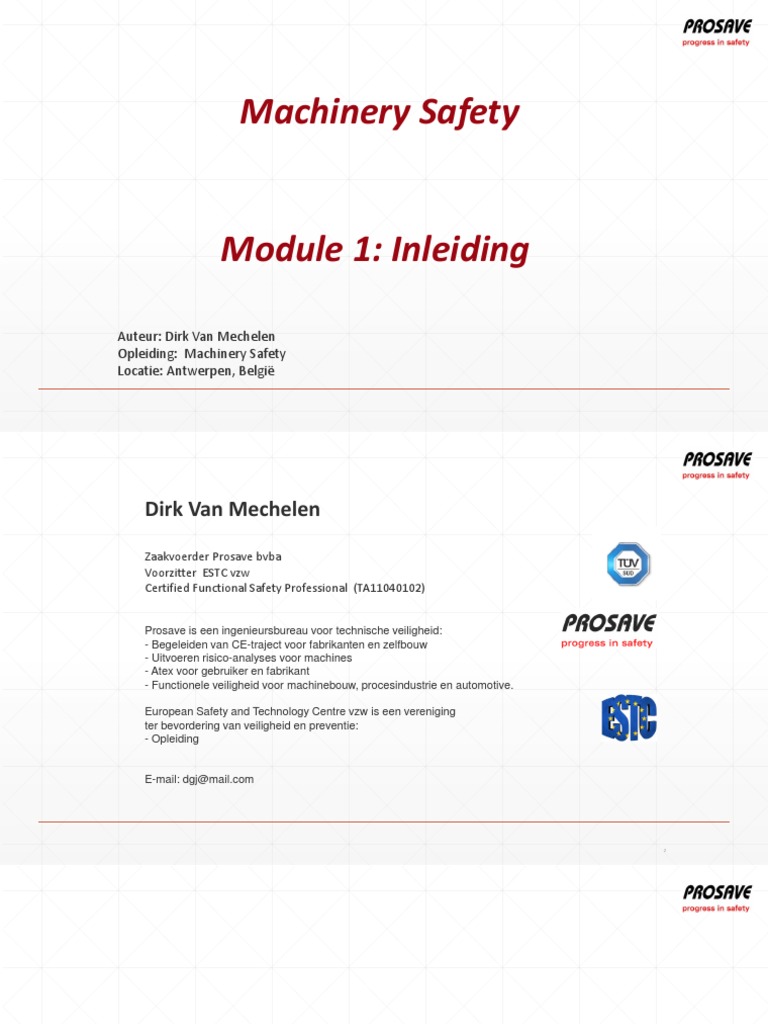 Introduction Machinery Safety | PDF