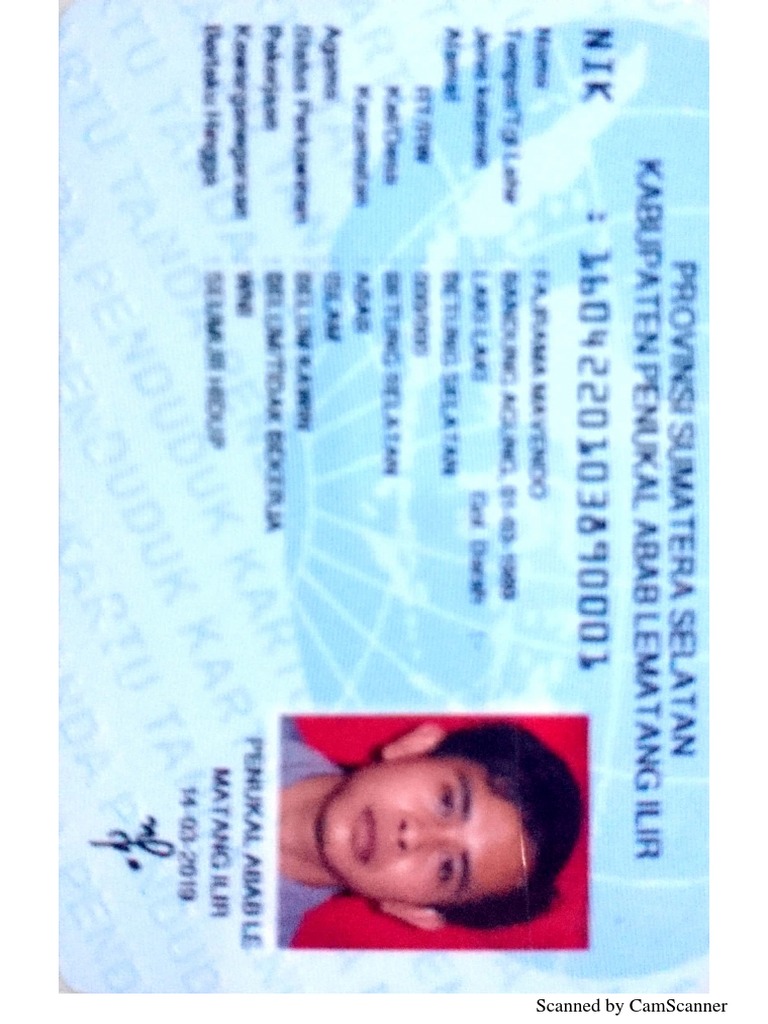 KTP Scan Contoh | PDF