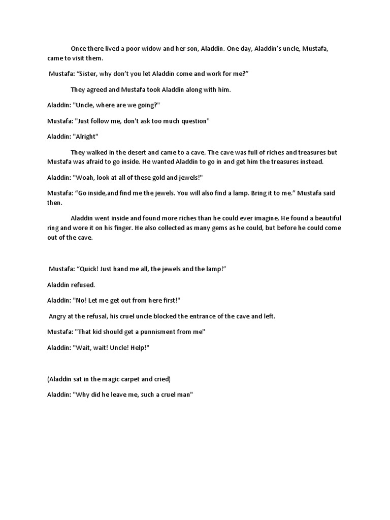 Aladdin Script - Ecc | PDF