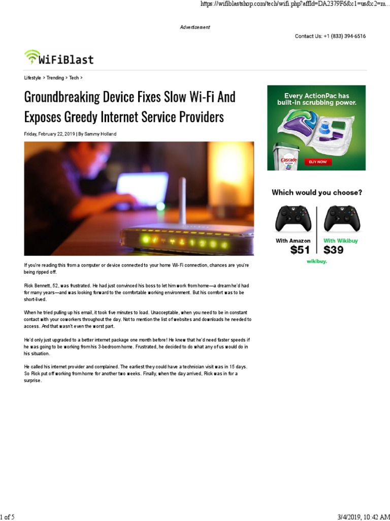 Wifi Blast To Conect Both Internet Chanels | PDF | Wi Fi | Computer ...