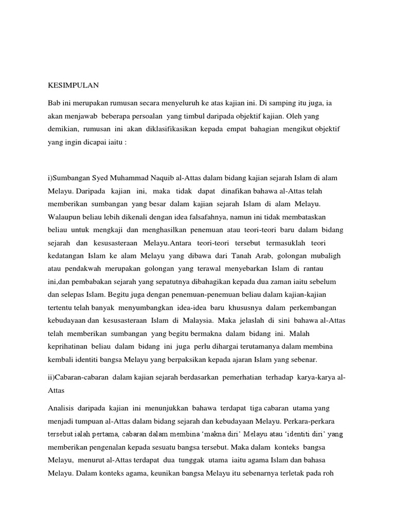 KESIMPULAN Dan Cadangan | PDF