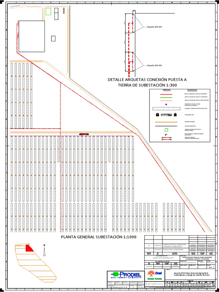D.27.CL.P.60153.03.059.-B Layout of Primary Grounding System of The PV ...