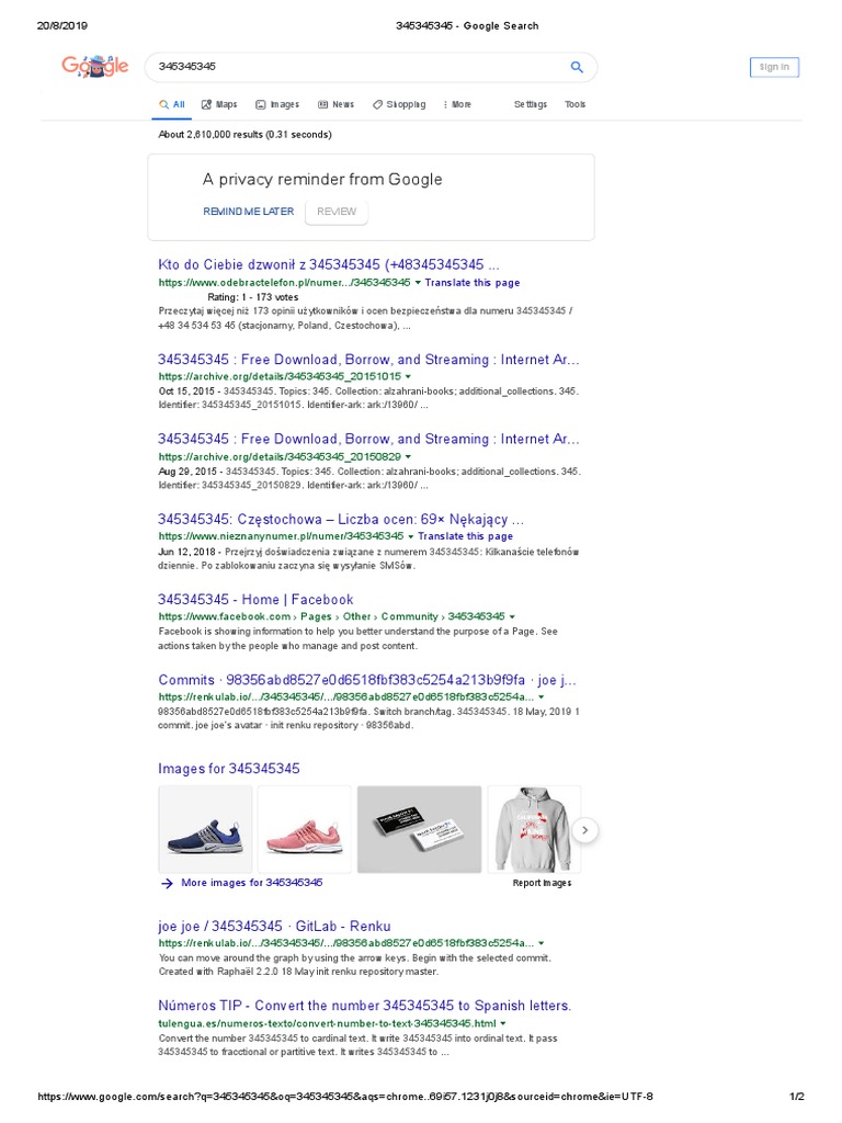 Google search results for the number 345345345 | PDF | Websites | World ...