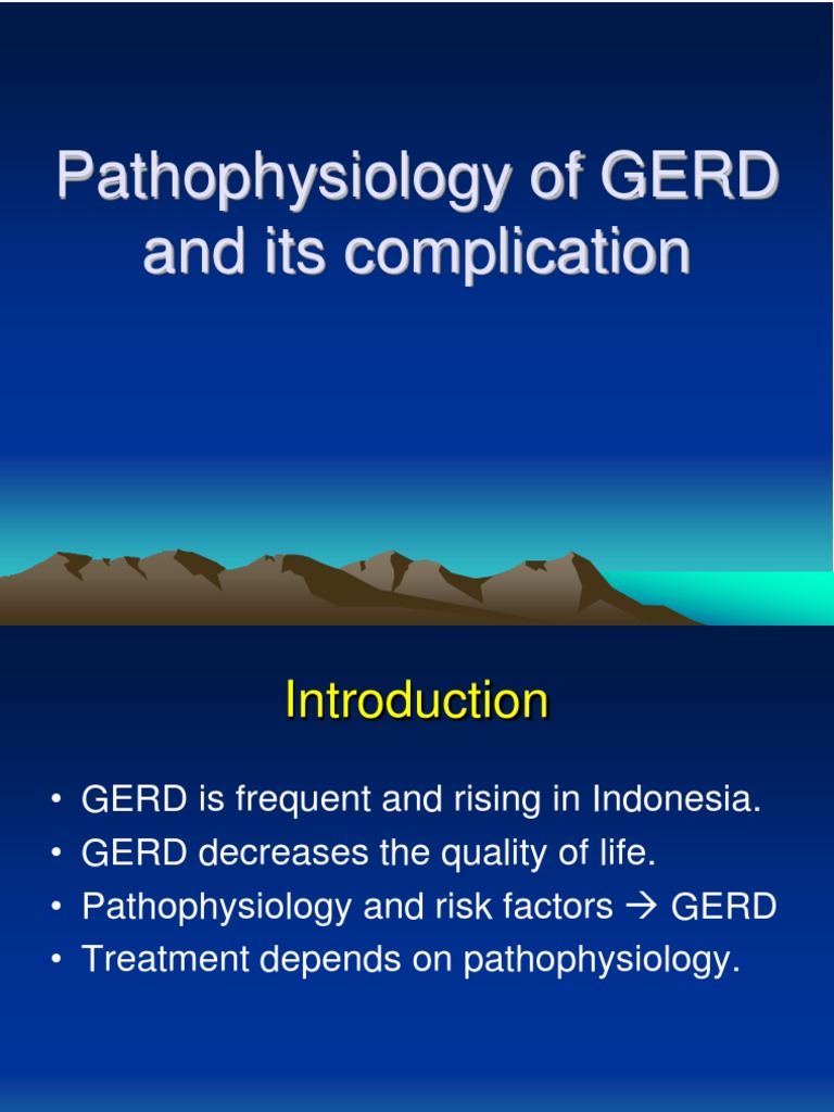 Pathophysiology of GERD and Its Complication | PDF | Gastroesophageal ...