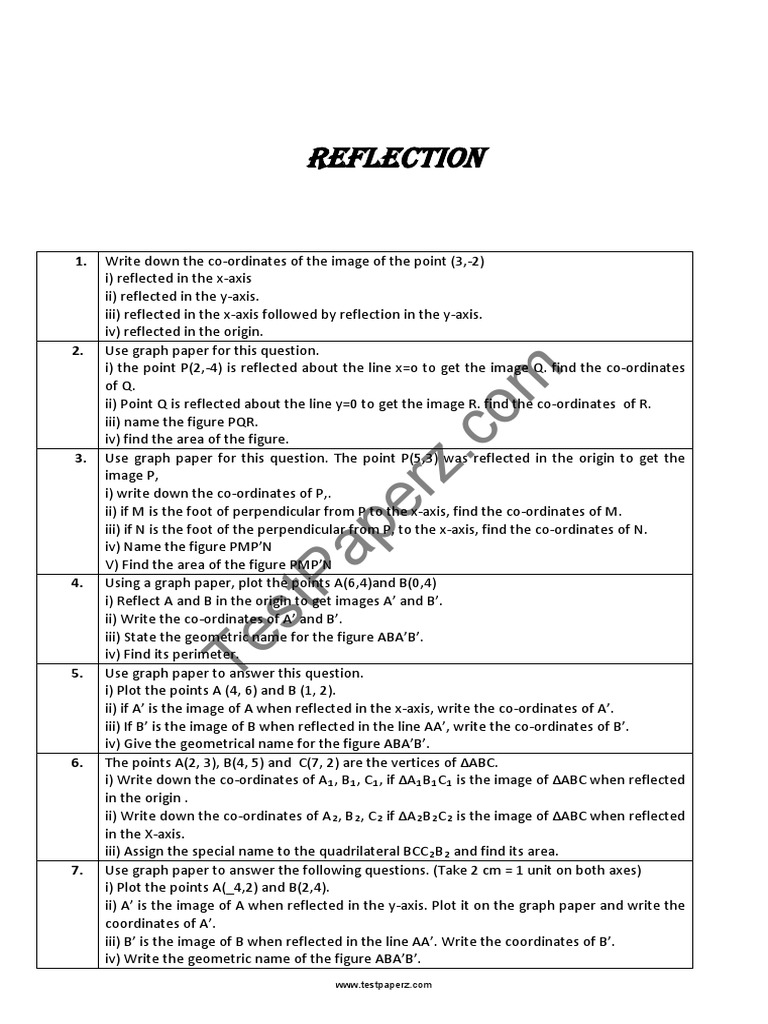 Reflection Paper 1 | PDF | Cartesian Coordinate System | Coordinate System