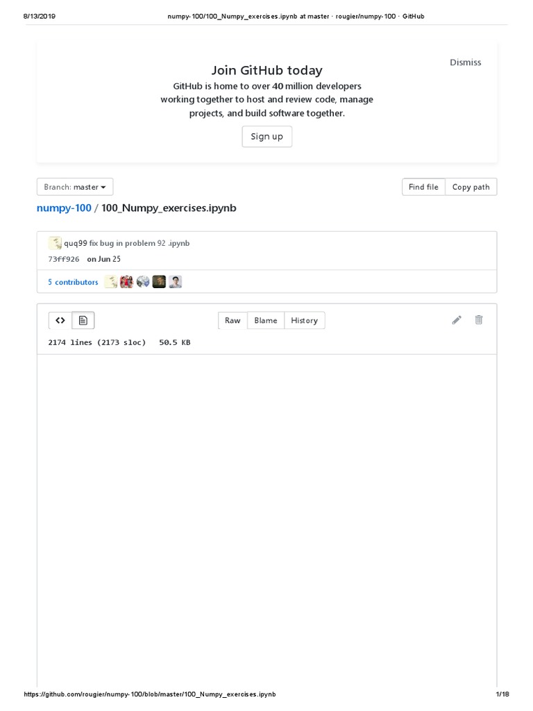 Numpy 100 Solutions | PDF | Integer | Array Data Structure
