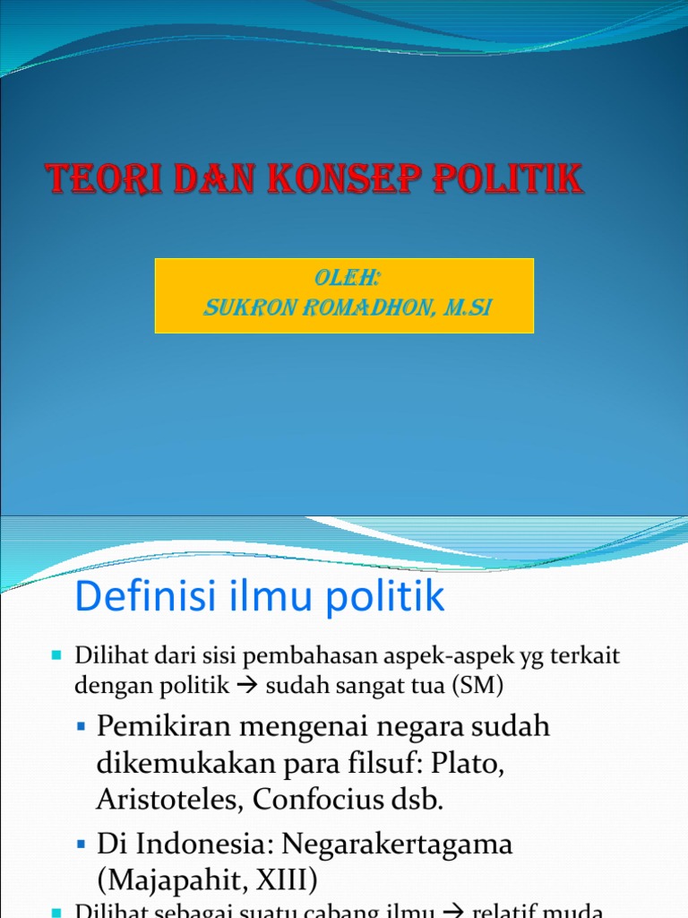 Teori Politik | PDF