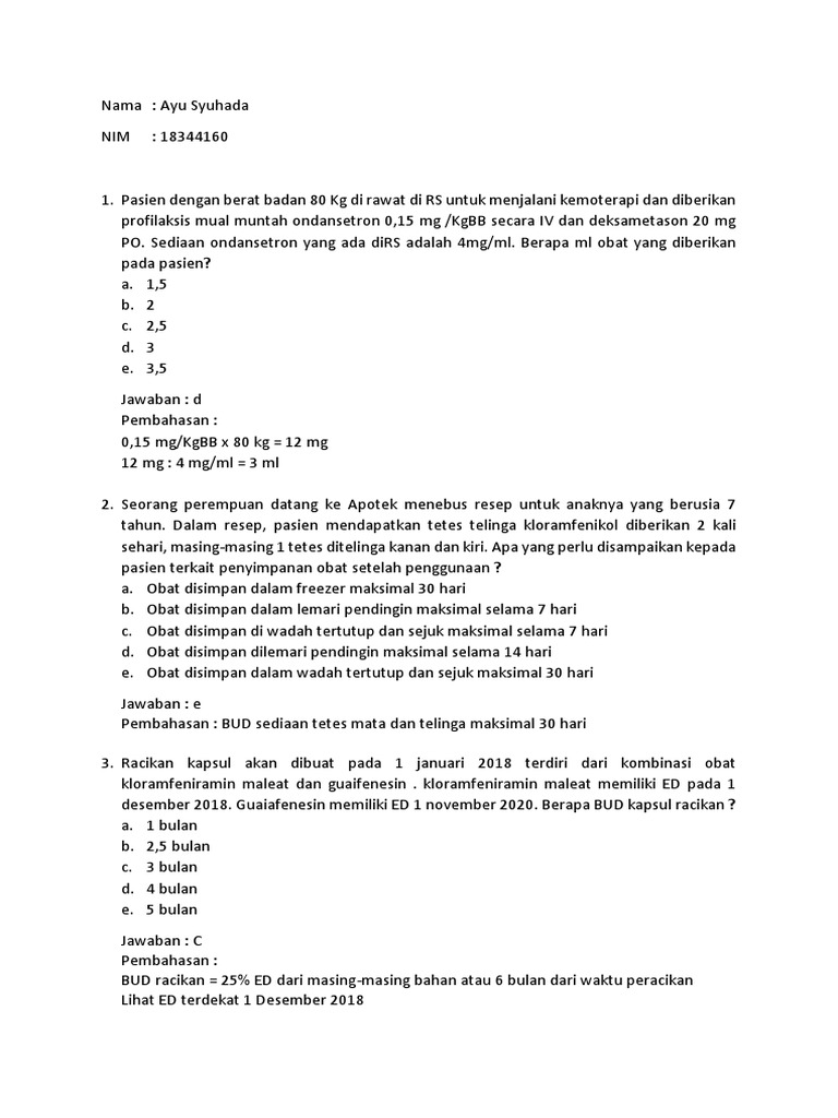 Tugas Soal Ayu | PDF