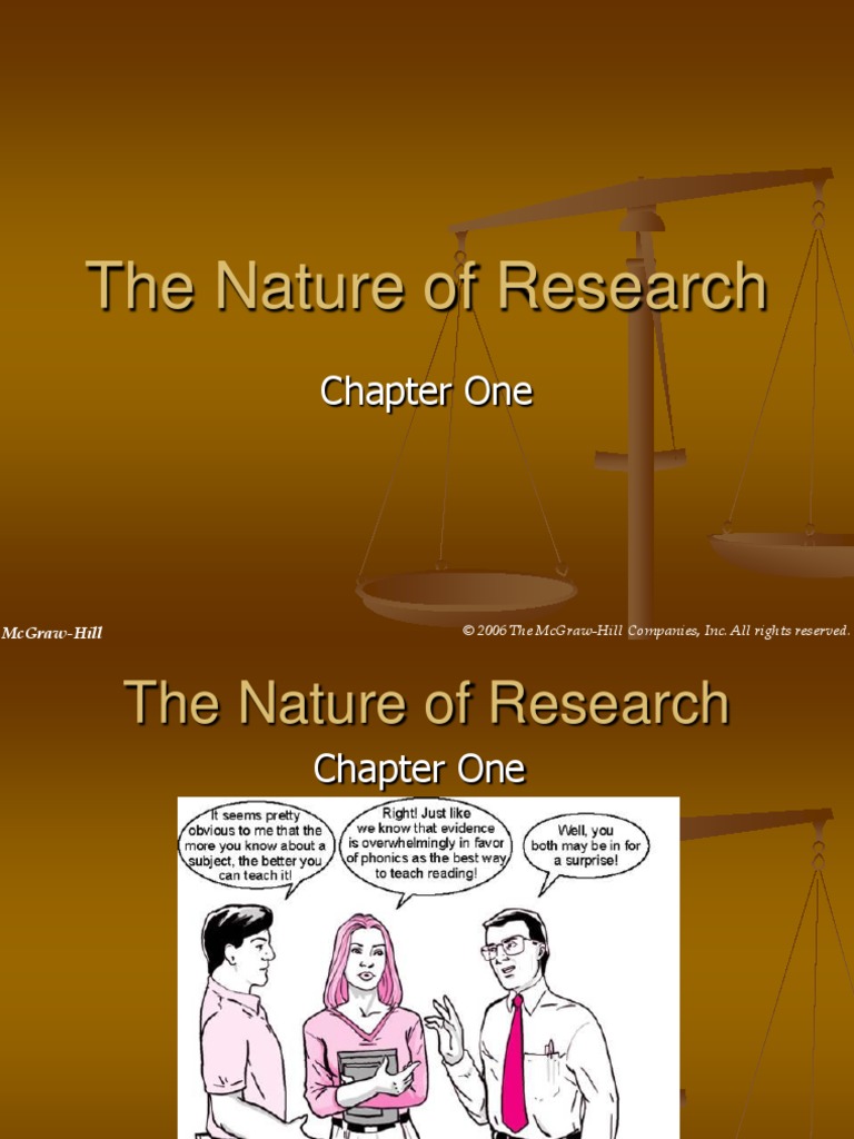 The Nature of Research: Chapter One | PDF | Scientific Method | Experiment