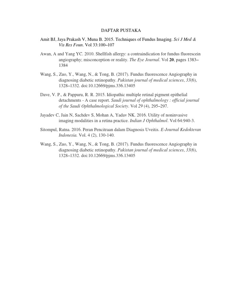 Daftar Pustaka Amit BJ, Jaya Prakash V, Muna B. 2015. Techniques of ...