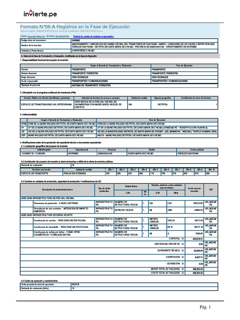 Formato 8A | PDF | Valor presente neto | Economias