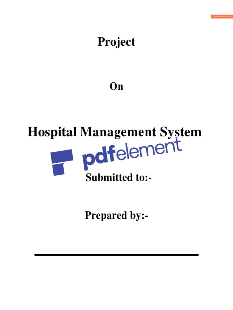Hospital Management System: Project | PDF | Hospital | Specification ...