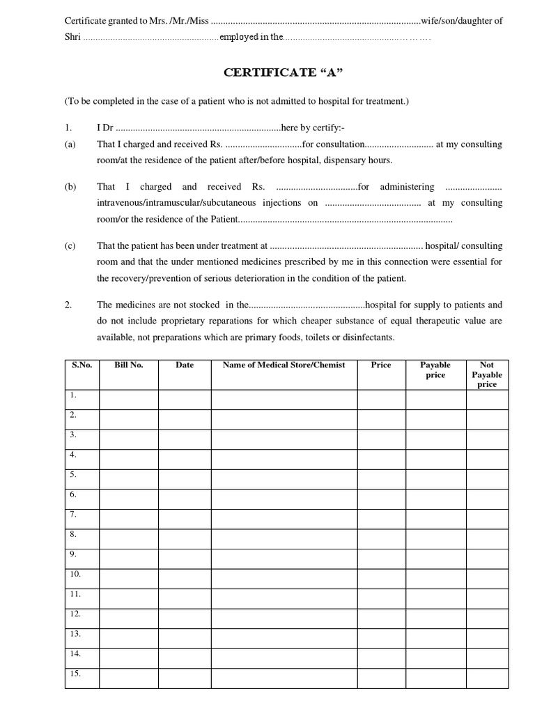 Med Claim Form | PDF | Hospital | Pharmacy