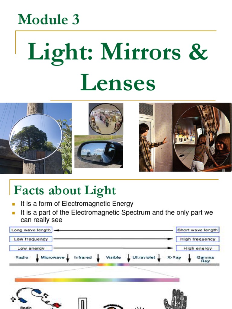 Light Reflection & Refraction Basics | PDF | Lens (Optics) | Reflection ...
