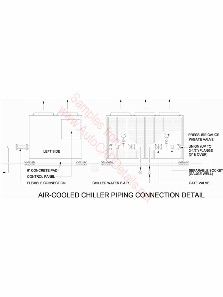 Samples From: Air-Cooled Chiller Piping Connection Detail | Download ...