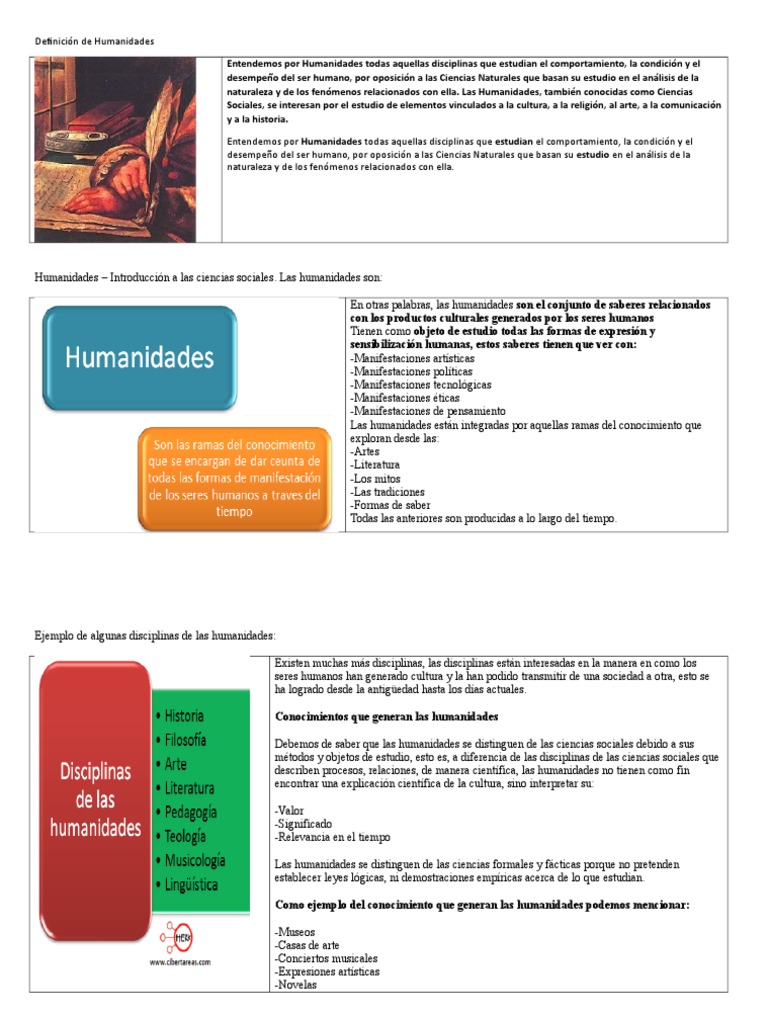 Definición de Humanidades | PDF | Humanidades | Science