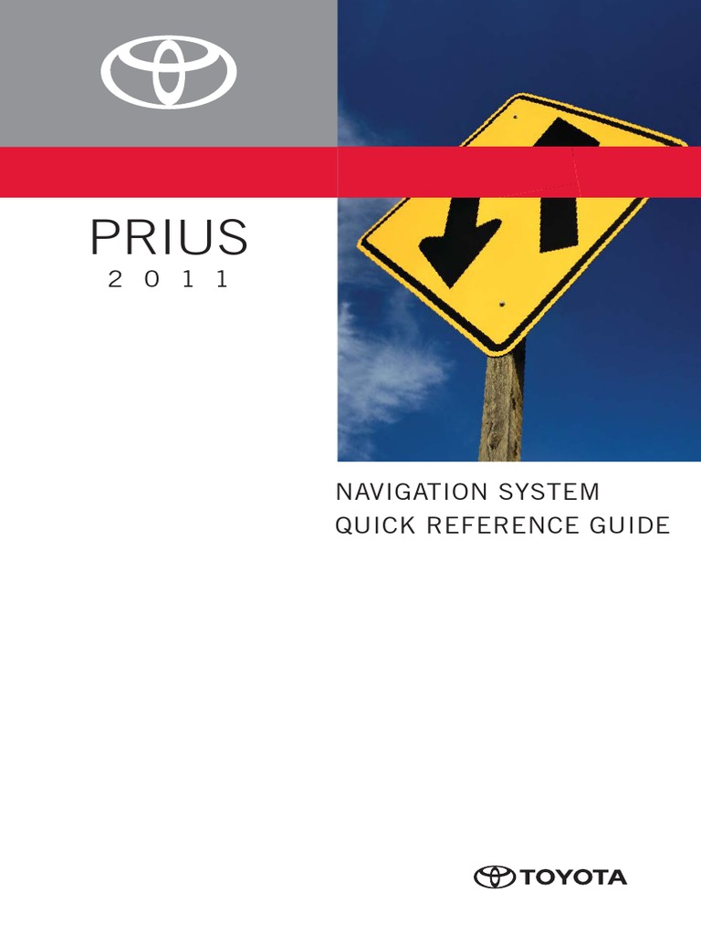 MY11 Prius Nav QRG LR | PDF | Traffic | Telephone