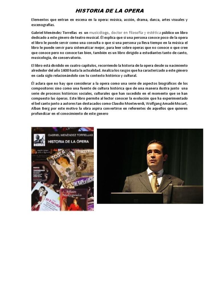 Historia de La Opera | PDF