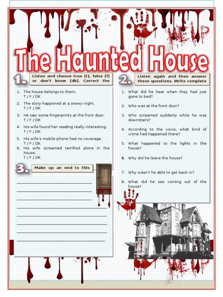 Listening Exercise - The Haunted House - Narrative | PDF