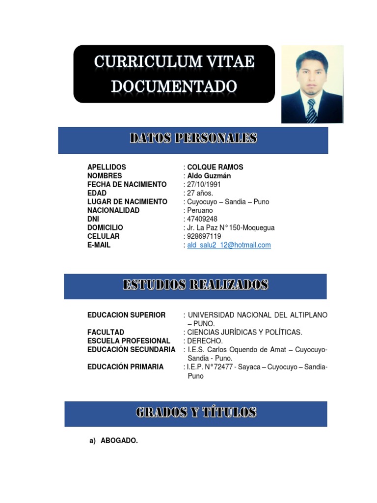 CV Curriculum Vitae Documentadoo 1 5 | PDF | Despacho de abogados | Ley procesal
