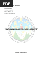 Norma Internacional de Encargos de Aseguramiento Niea Isae 3000 | PDF ...