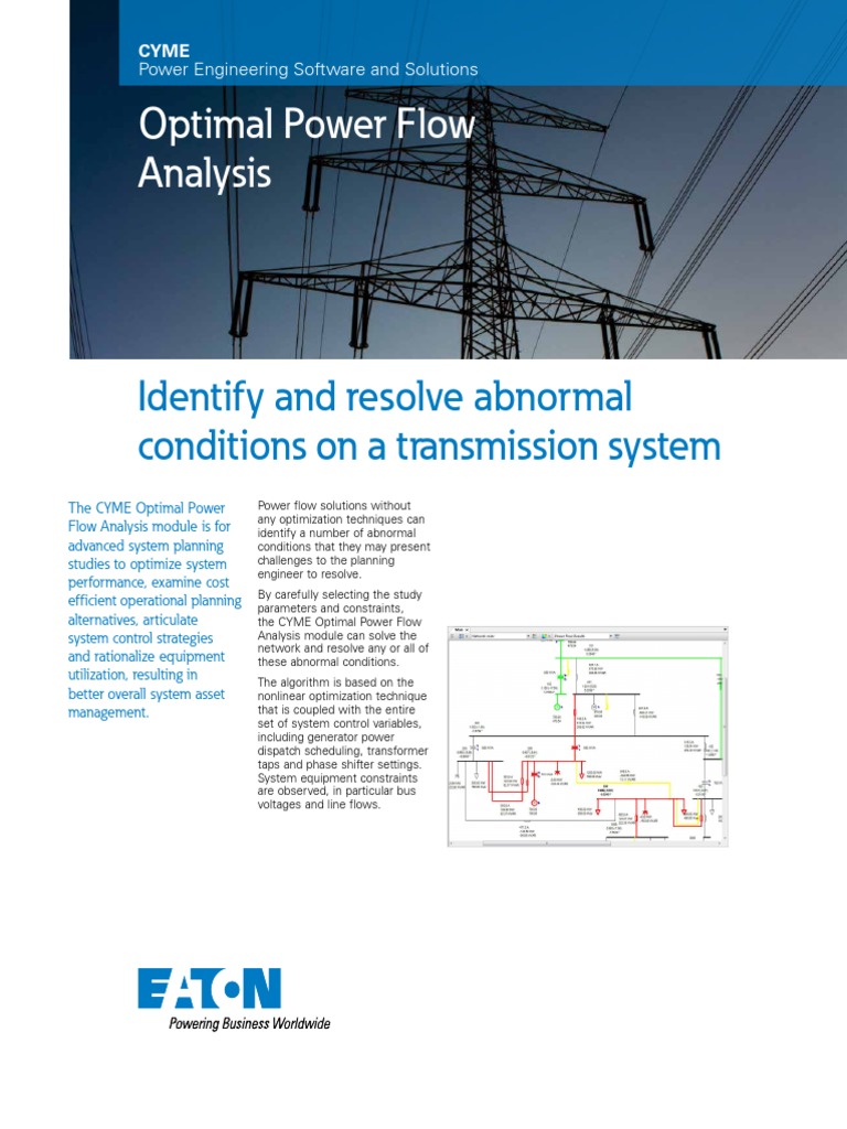 Optimal Power Flow Analysis: Identify and Resolve Abnormal Conditions ...