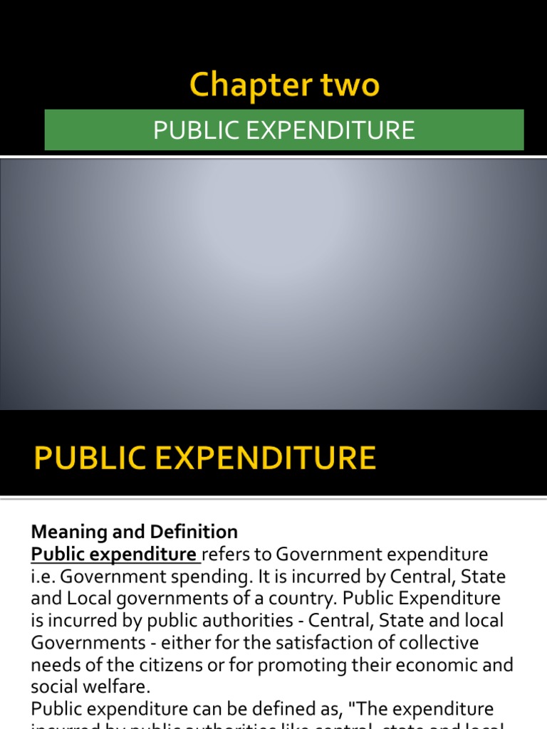 An In-Depth Analysis of Public Expenditure: Its Meaning, Classification ...