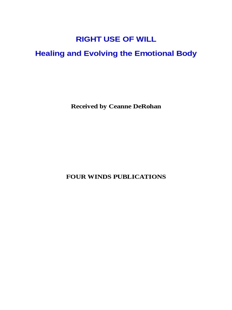 Right Use of Will | PDF | Habits | Consciousness