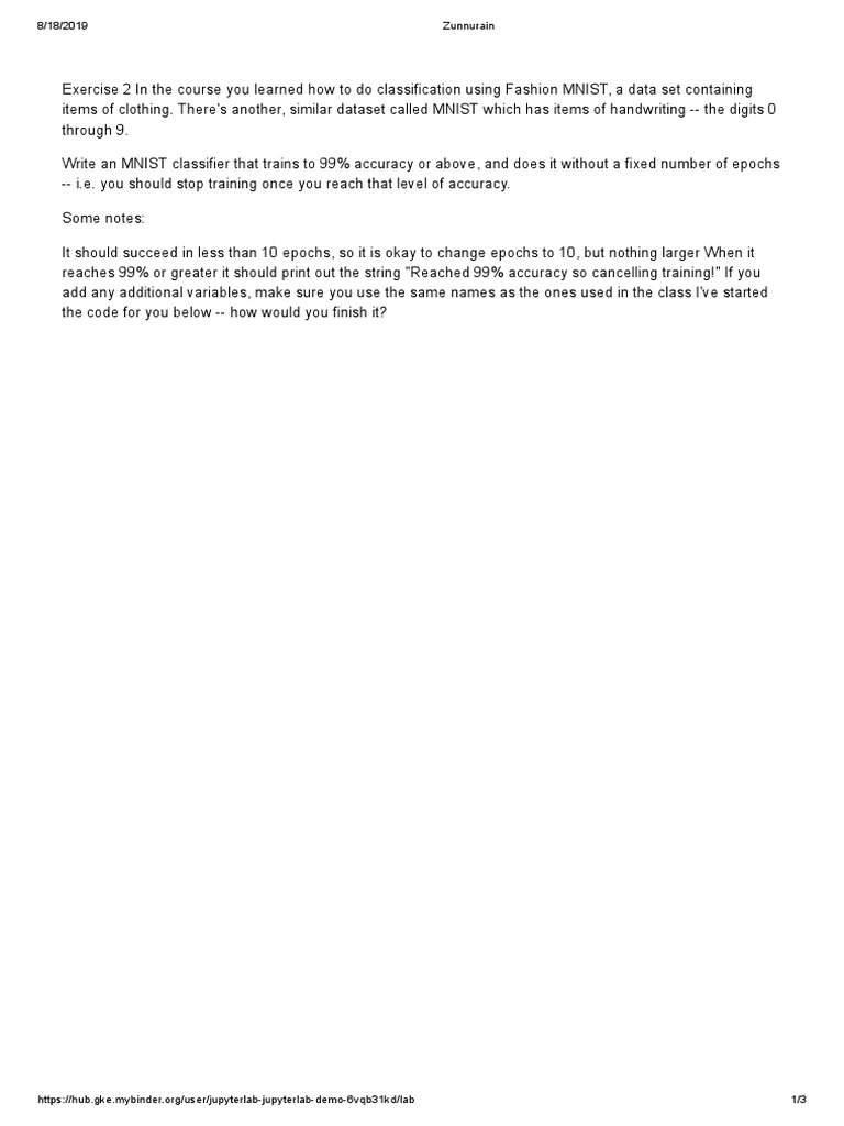 MNIST classifier reaches 99% accuracy | PDF | Machine Learning ...